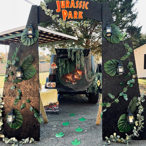 2 X 3ft Large Printable Jurassic Park Gate Entrance Letter/banner ...