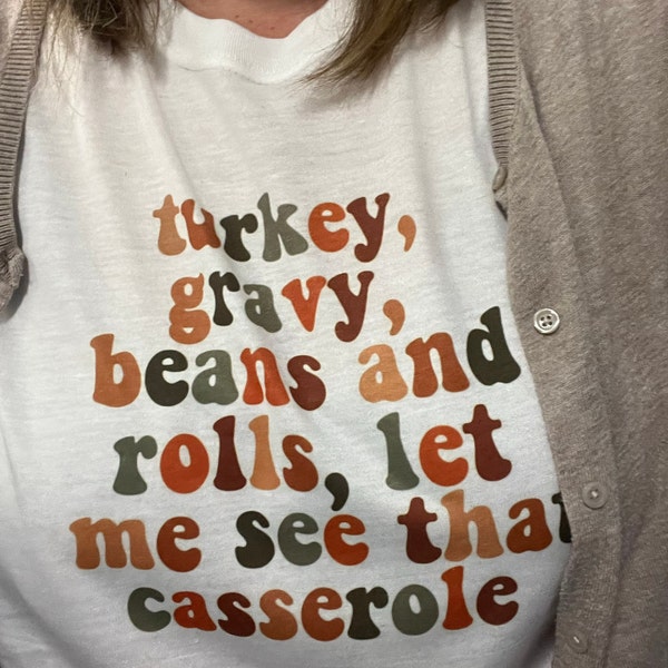 Turkey Gravy Beans and Rolls Let Me See That Casserole SVG ...