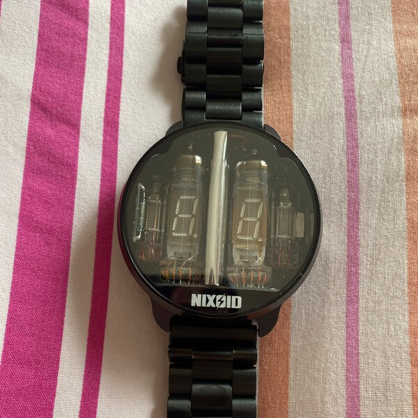 Nixie Tube Wrist Watch Wristwatch Clock Tubes IV-16 Futuristic Numitron ...
