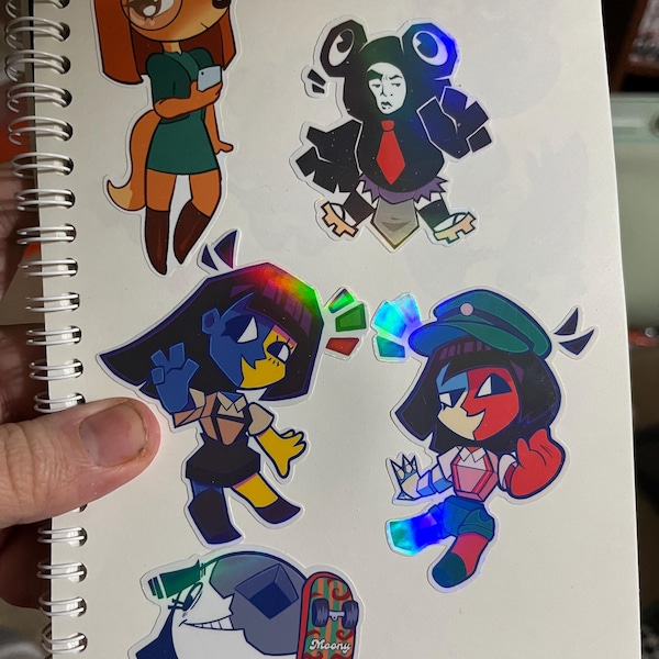 ENA Dream BBQ Character Stickers - Etsy