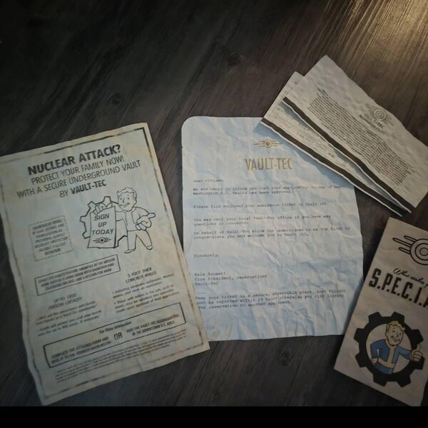 Fallout Customizable Vault Tec Admission Ticket - Etsy