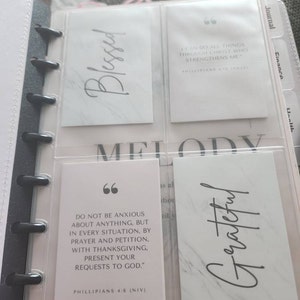 A5 Devotional Inserts PRINTED Bible Study Notes Christian Planner ...