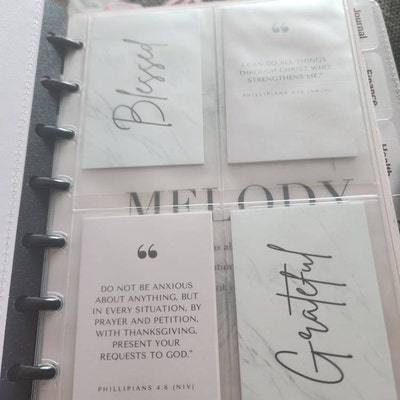 A5 Devotional Inserts PRINTED Bible Study Notes Christian Planner ...