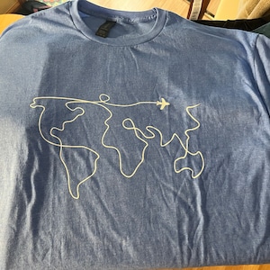 Travel Shirt, Adventure Shirt, World Map Travel Shirt, Unisex Shirt ...