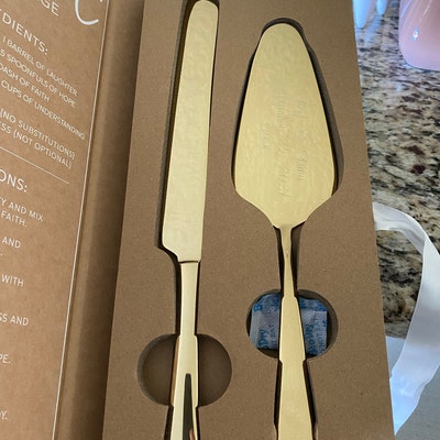 Engraved Wedding Cake Server Gift Box Set, Gift for Wedding, Gift for ...