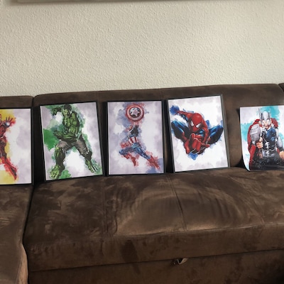 Marvel Avengers Poster Set All 4 Poster Set Captain America, Iron Man ...