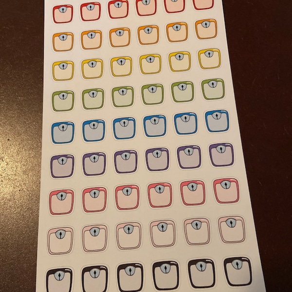 Scale Planner Stickers - Weight Tracking Stickers - Weight Loss ...