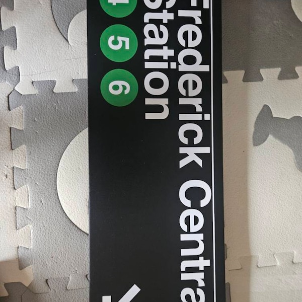 Personalized NYC Subway Sign Canvas: Custom Home Decor - Etsy