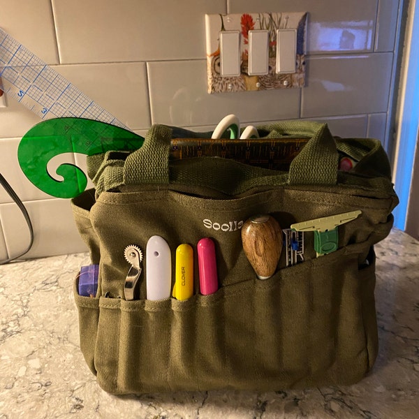 Forest Green Soolla® Studio Bag, Pottery Tool Bag & Art Supply Tote ...