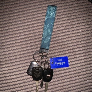 Glow in the Dark Galaxy Key Fob // Space Key Fob With Matching - Etsy UK