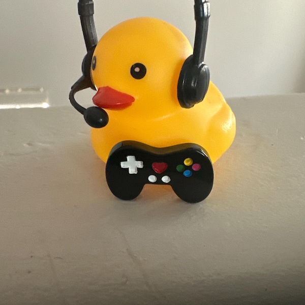 Gamer Rubber Duck With Headset: Game Room Decor, Stocking Stuffer - Etsy
