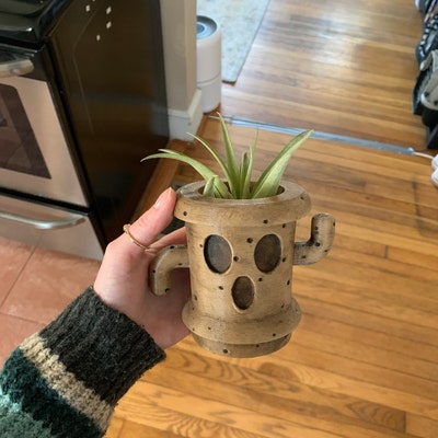 3D Printed Hand-painted Gyroid Lloid Succulent Planter Vase Inspired by ...