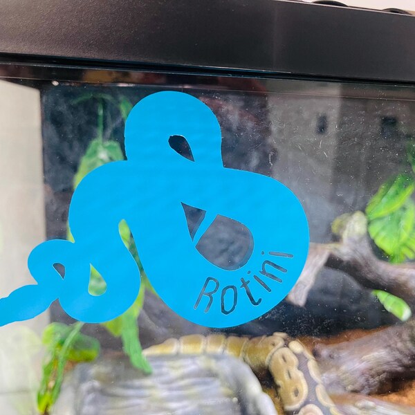 Customizable Name Ball Python Snake Vinyl Decal (READ DESCRIPTION) - Etsy