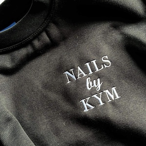 Personalised Embroidered Infinity Symbol Initial Sweatshirt or Hoodie ...