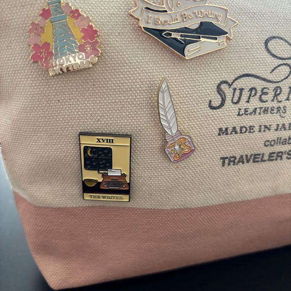 OOPS B Grade Small "the Writer" Tarot Card Enamel Pin -soft Enamel ...