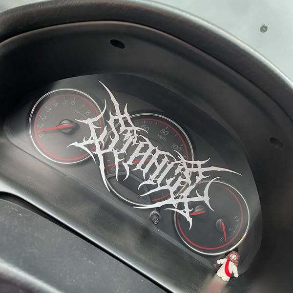 Custom Windshield Decal - Insert Your Own Text - Etsy