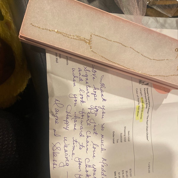 Stassi's Signature Design "the Pearl Chain Choker" 14k Gold Gold Filled ...