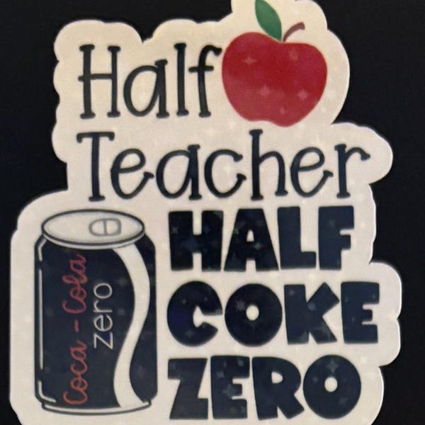 First Grade Teacher Sticker | Sparkly Holographic Teacher Sticker ...