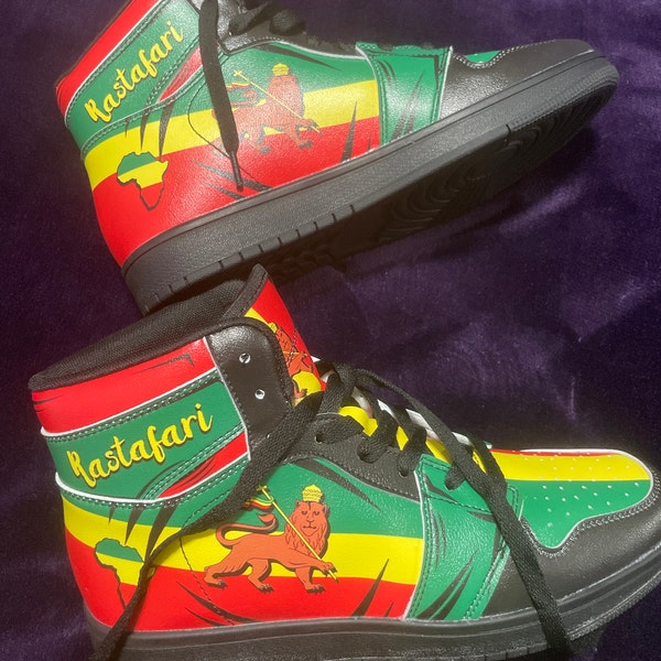 Rastafari Lion of Judah High Tops, National Flag, Rasta, Rastafari ...