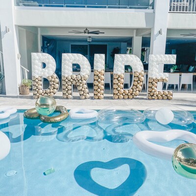 Customized or Personalized Heart Pool Float, Engagement Ring Float ...