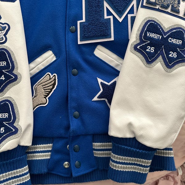 Captain Bow Custom Embroidered Patches for Letterman Jackets, Bags ...