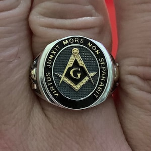 Past Master Ring Signet Ring Masonic Freemason Jewelry Master | Etsy