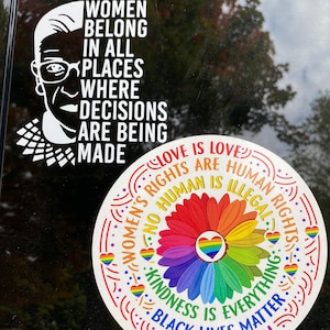 RBG Decal, Car Decal, Ruth Bader Ginsberg Car Decal, RBG Decal, RBG Car ...