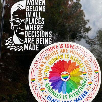 RBG Decal, Car Decal, Ruth Bader Ginsberg Car Decal, RBG Decal, RBG Car ...