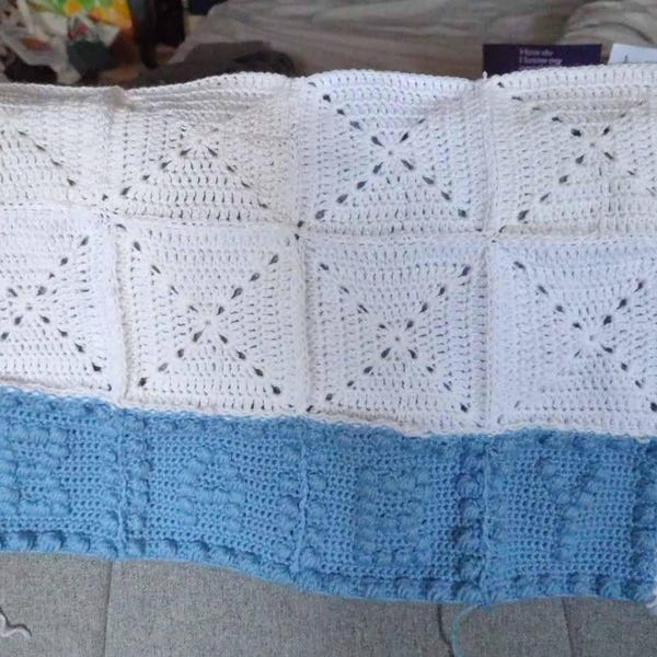 Turkish Granny Square, Big Crochet Granny Square, Crochet Pattern Retro ...