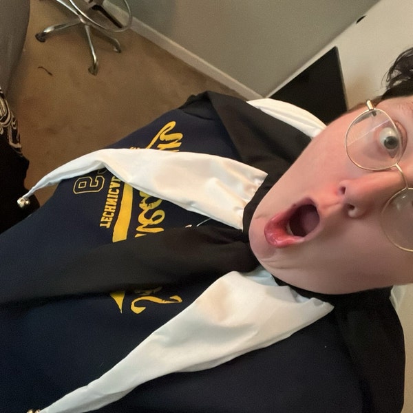 Custom Two Color Pointed Clown Collar Jester Neck Piece Elastic ...