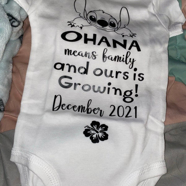 Disney Pregnancy Announcement / Lilo & Stitch / Baby Coming Soon ...