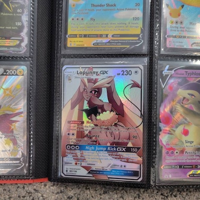 Custom Pokémon Full Art Card Lopunny GX - Etsy