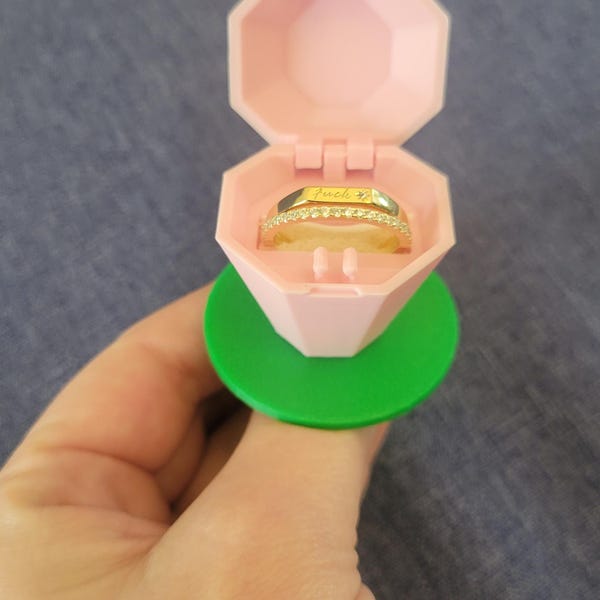 Ring Pop Proposal Box - 3D Printed Engagement Ring Case, Unique ...