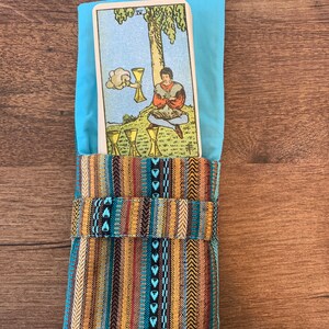 Deluxe Tarot Cards Pouch Bag Lined Pouch Handmade swirls - Etsy