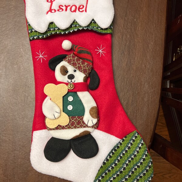Personalized Snow Cap Christmas Stockings - 3-D Plush Character ...
