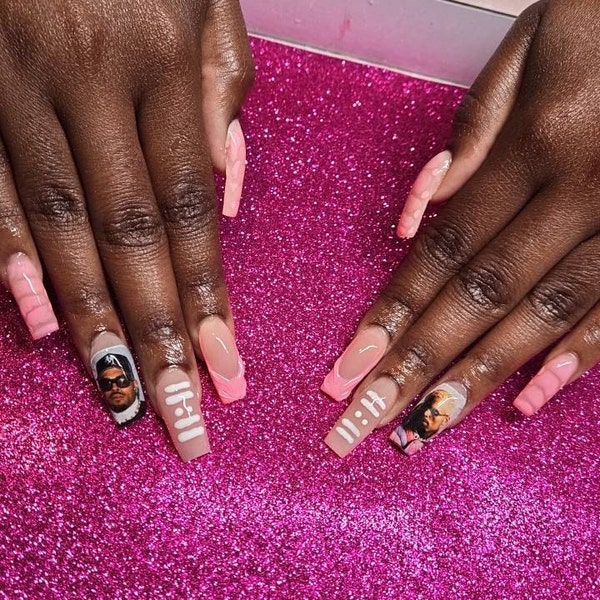 PAPER Chaser-colorful Money Nail Decals 40mm-fits 1XL-2XL Nail Tips - Etsy