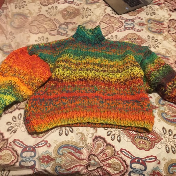 Hand Knitting Pattern -the Jupiter Jumper - Etsy