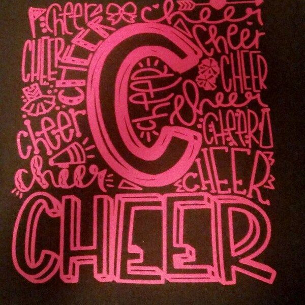 Cheer Typography INSTANT DOWNLOAD Dxf, Svg, Eps, Png for Use With ...