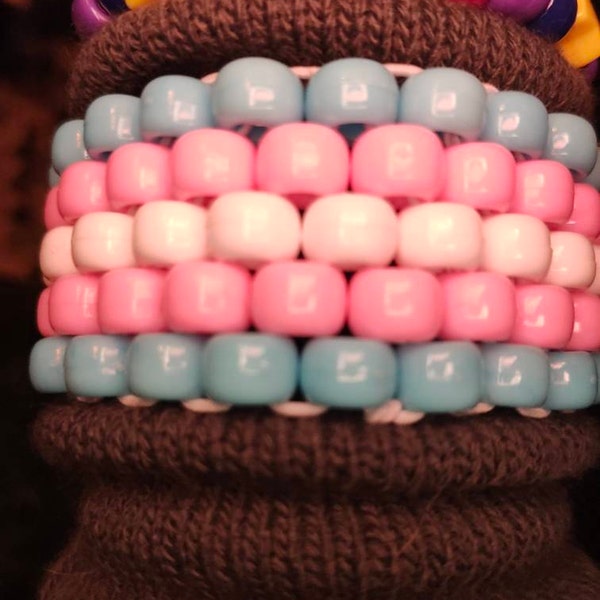 Rainbow Super Star Kandi Cuff - Etsy