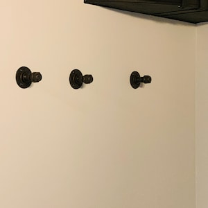 Custom Rustic Wood Towel Robe Coat Rack Bar With Industrial | Etsy