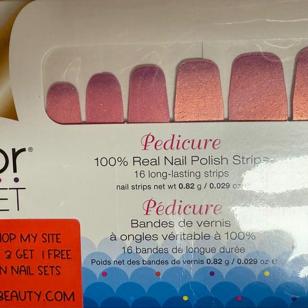 Color Street PEDICURE Nail Strips * 100% Real Nail Polish * Made in the ...