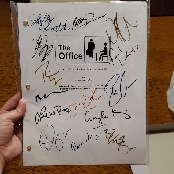 The Office TV Pilot Signed Script Autograph Screenplay - Steve Carell ...
