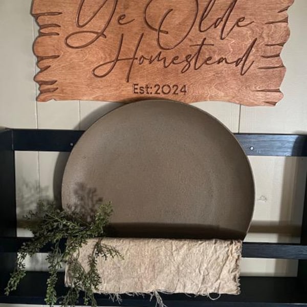 Personalized Wooden Family Name Sign, Custom Established Signs ...