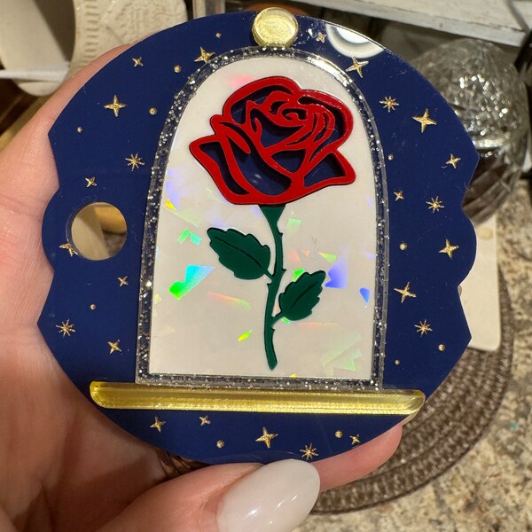 Enchanted Rose Stanley Lid Topper, Stanley Name Plate, Rose Name Plate ...