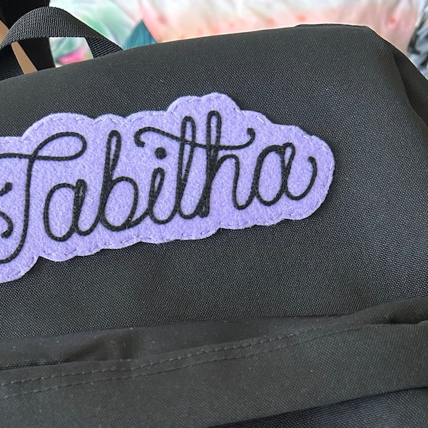 Custom Letter Iron-on Patch Chainstitch Embroidered Patch Personalized ...