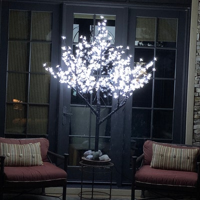 7ft 1248pcs Leds RGB Change Color Artificial Cherry Blossom Tree ...