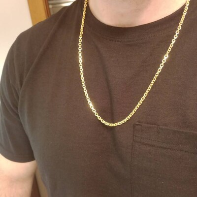 Exquisite Sterling Silver 1830 Pave Cut Figaro Link Chain Necklace ...