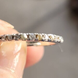 Natural Princess-cut Garnet Wedding Band, Garnet and Diamond Full ...