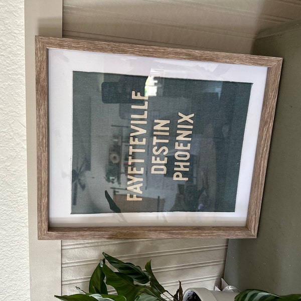 Custom Cut Linen Word Art Wall Hanging - Choose Your Font&colors - Etsy