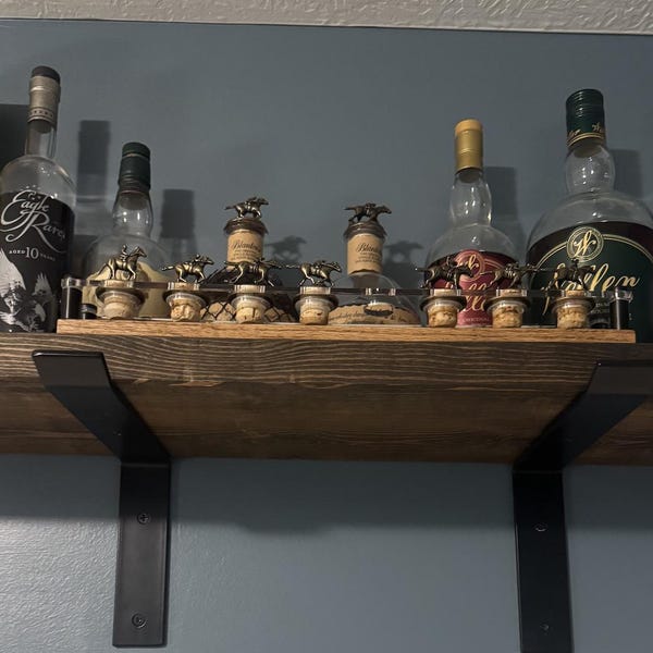 Custom Blanton's Bourbon Stopper Display Stand (live Edge) - Etsy